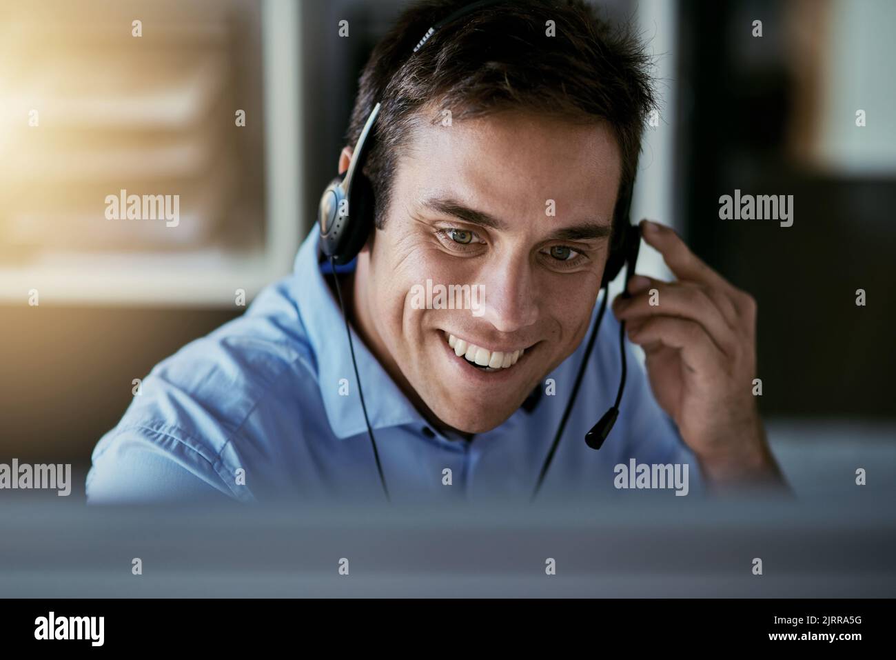 Youve reached our helpdesk, how may I assist. a call centre agent ...