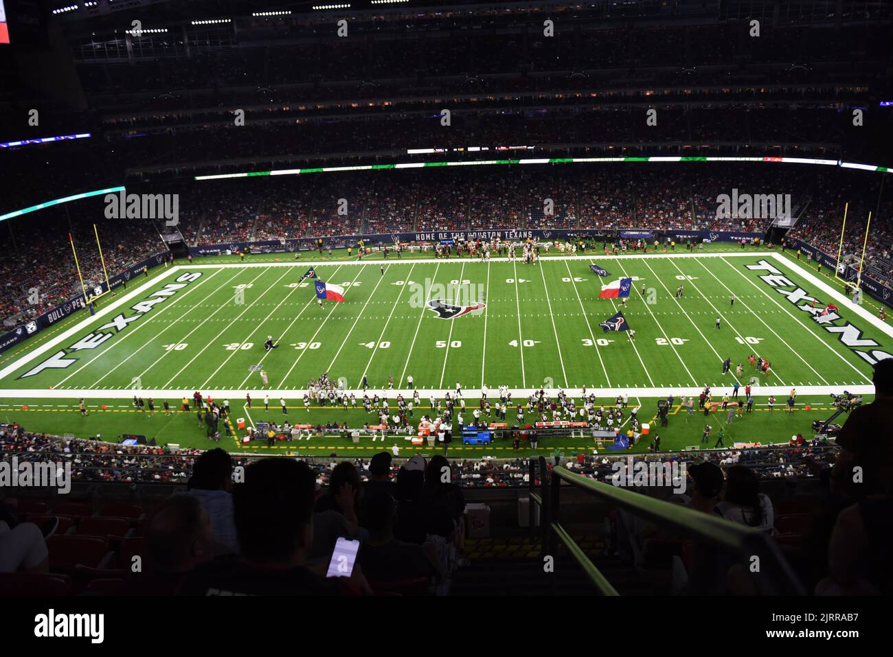 Texans celebrate a 3rd quarter touchdown during the NFL game between ...