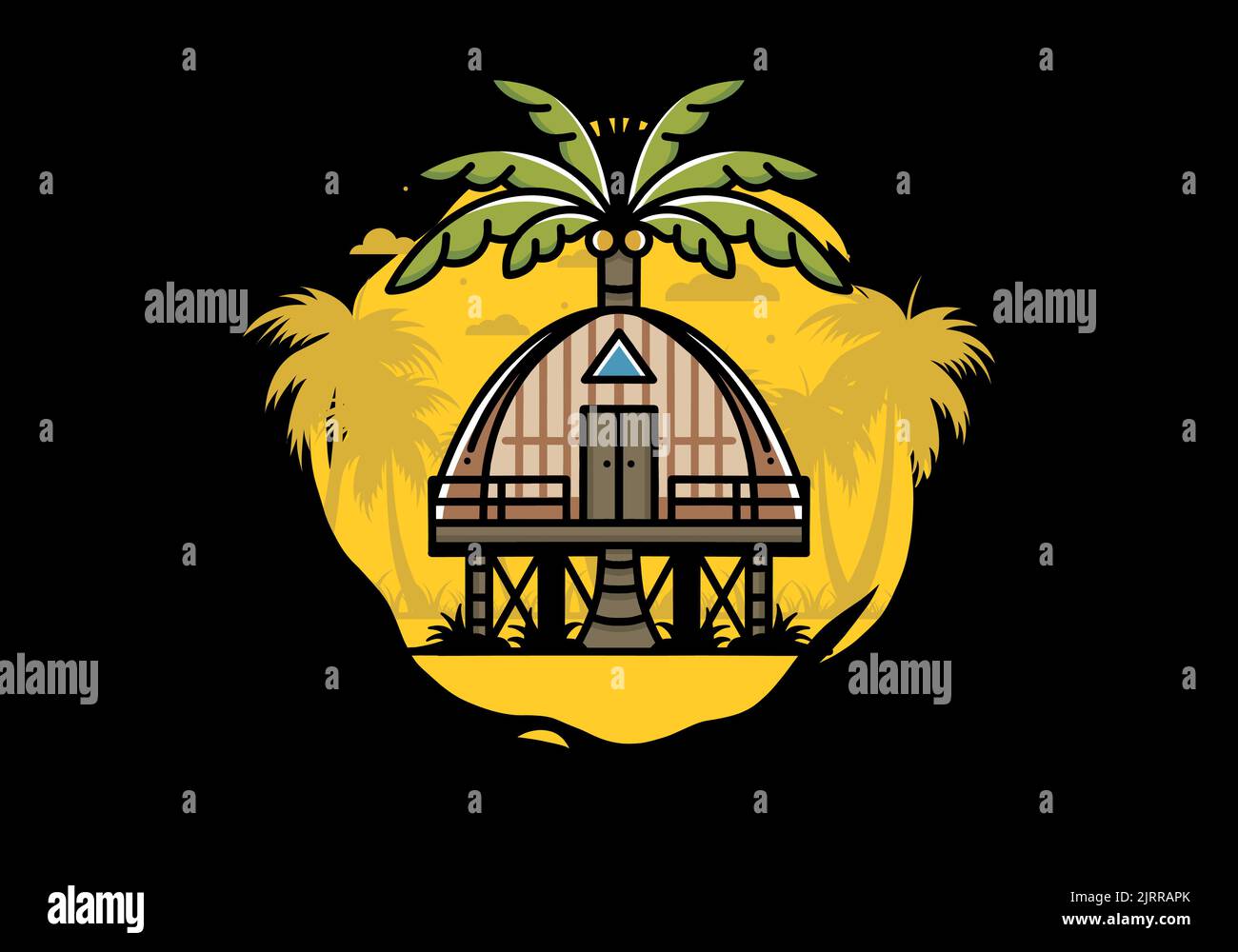 Beach resort india Stock Vector Images - Alamy