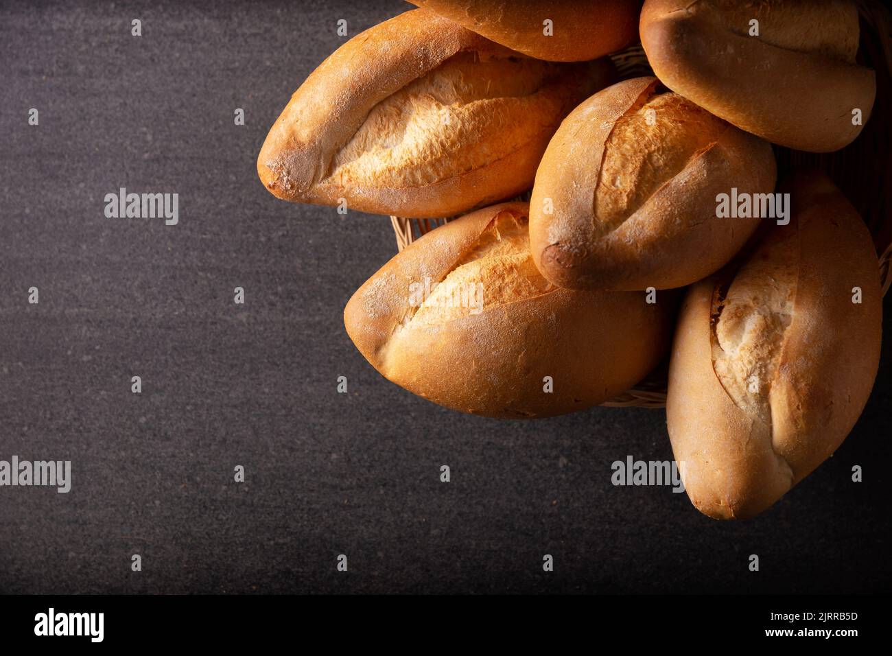 Bolillos. Traditional mexican bakery. White bread commonly used to ...