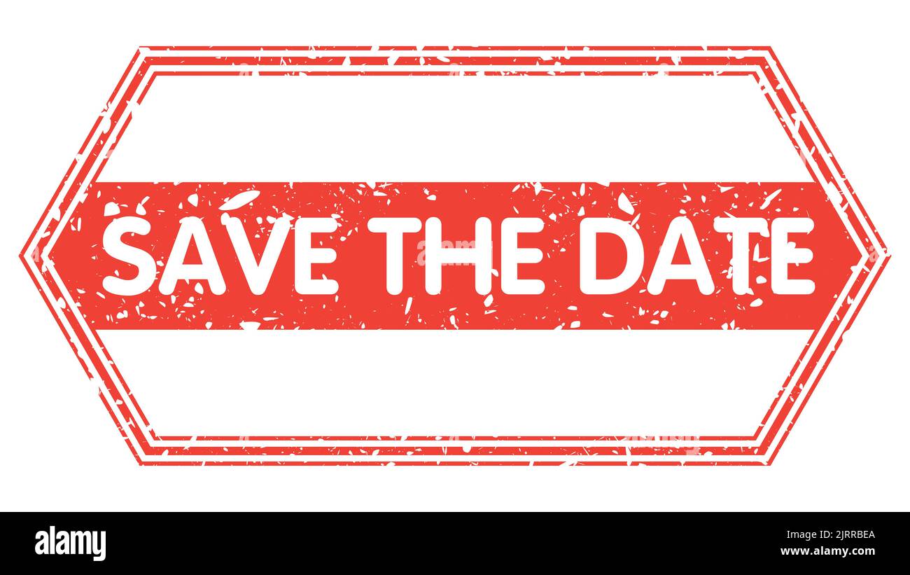 Simple vintage rubber stamp with Save The Date text Stock Vector Image ...