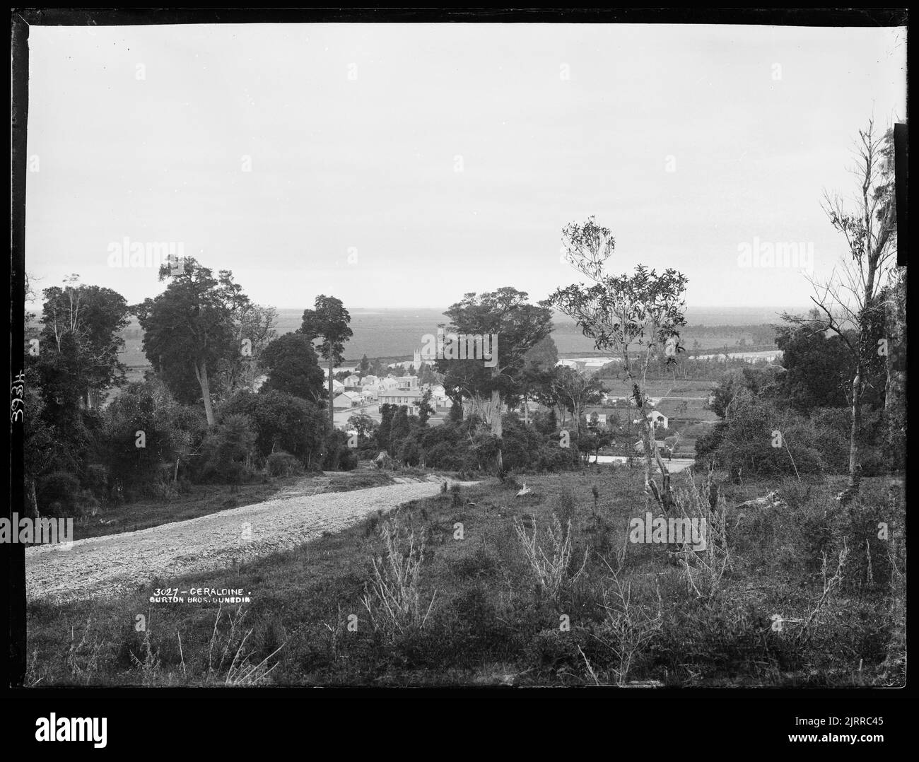 Geraldine, New Zealand, by Burton Brothers Stock Photo - Alamy