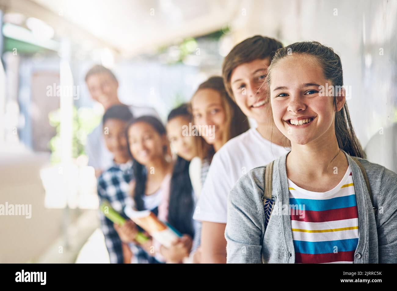 Whats not to love about learning. Portrait of a group of happy ...