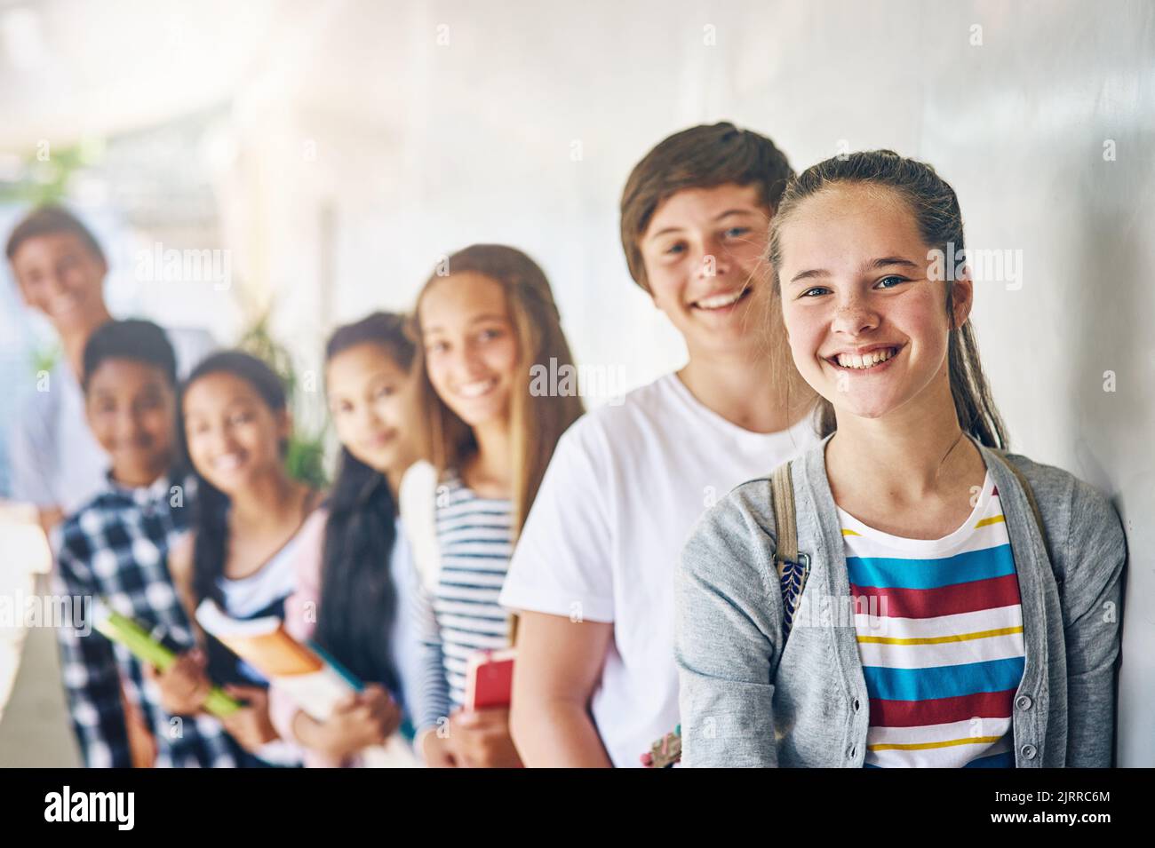We cant wait to start learning. Portrait of a group of happy ...