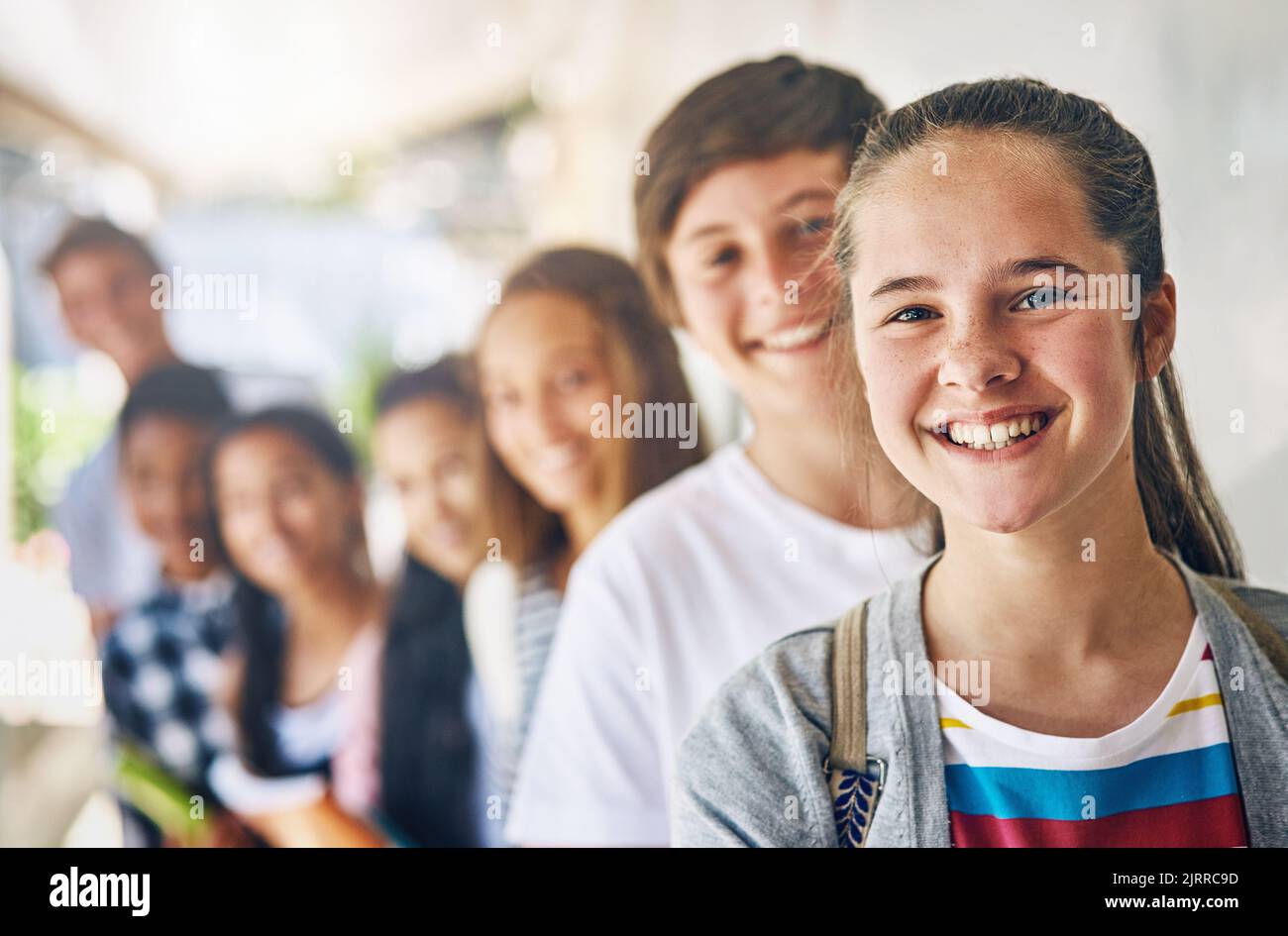 We learn something new every day. Portrait of a group of happy ...