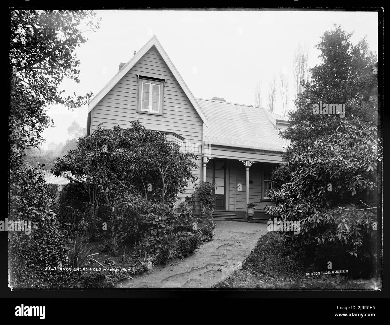 Knox Church old manse, 1896 Stock Photo - Alamy