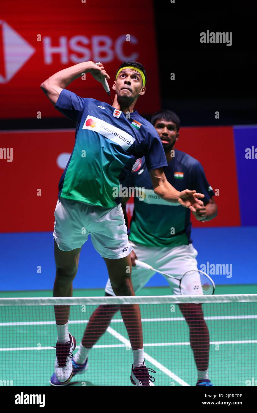 Tokyo, Japan. 26th Aug, 2022. Chirag SHETTY, Satwiksairaj RANKIREDDY ...