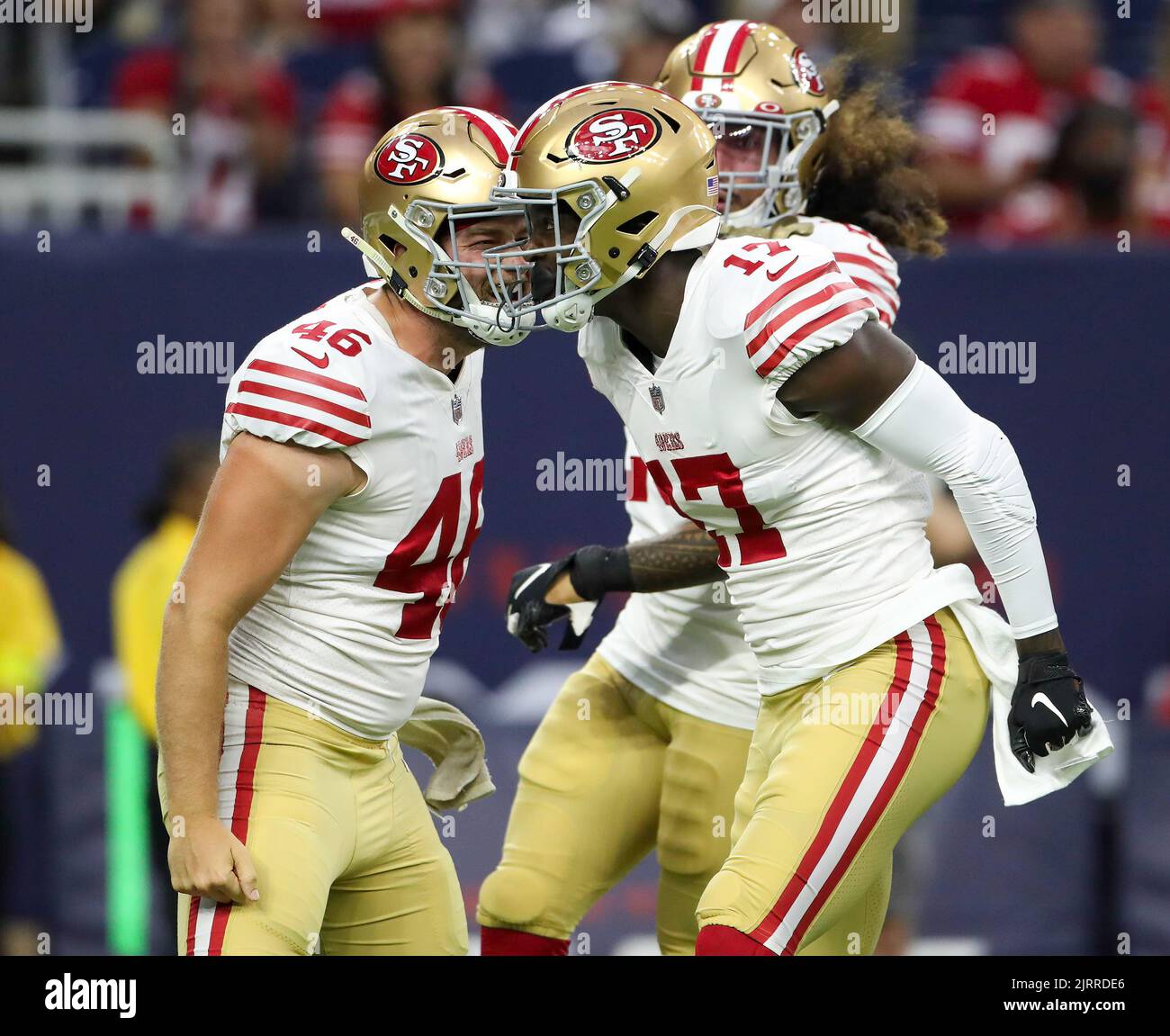 Houston, Texas, USA. 25th Aug, 2022. San Francisco 49ers long snapper ...