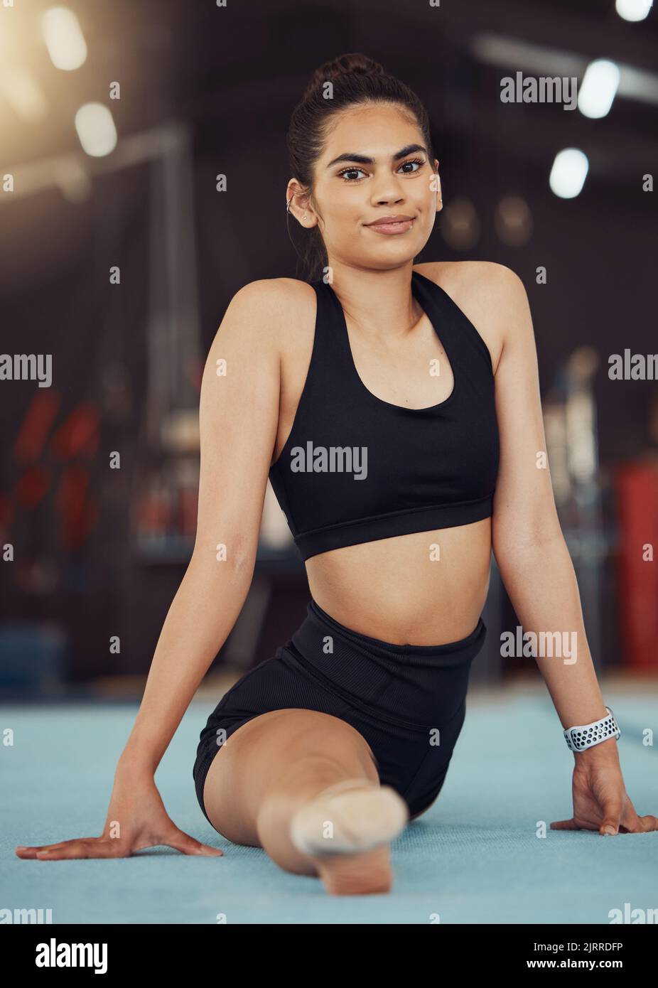 Dance Or Gymnastics Stretching Sports Health Exercise And Split Training Before A Fitness