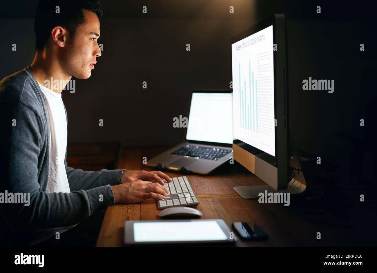 Late nights are normal for a programmer. a handsome young male ... Late nights are normal for a programmer. a handsome young male ...