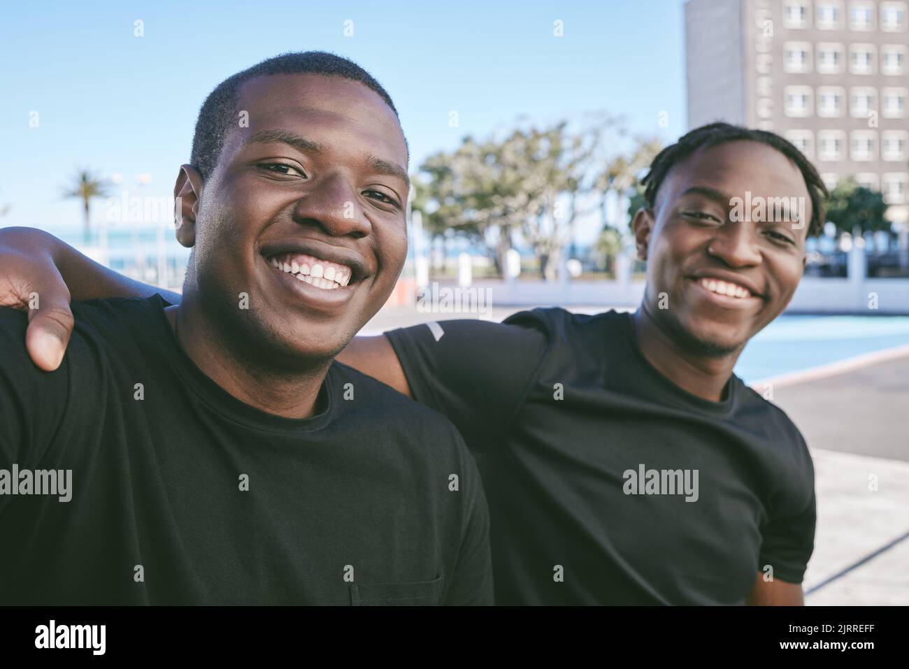 Brothers, siblings and friends spending time together, bonding as a ...