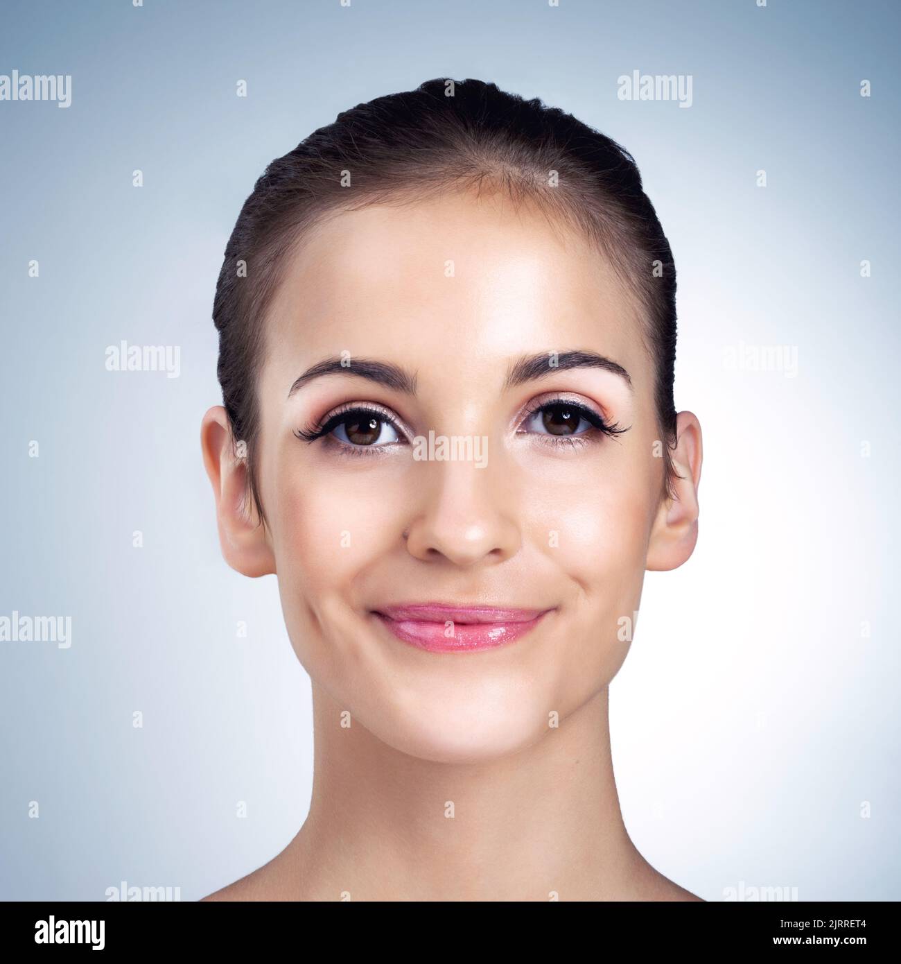 Beautiful is the only word to describe her. Studio portrait of a ...