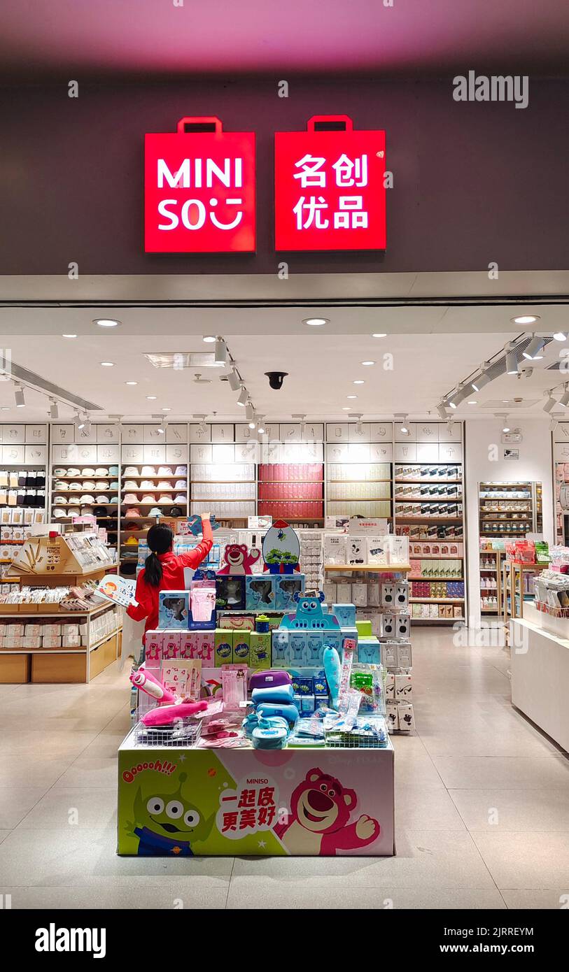 SHANGHAI, CHINA - AUGUST 24, 2022 - A Miniso store is seen in Shanghai ...