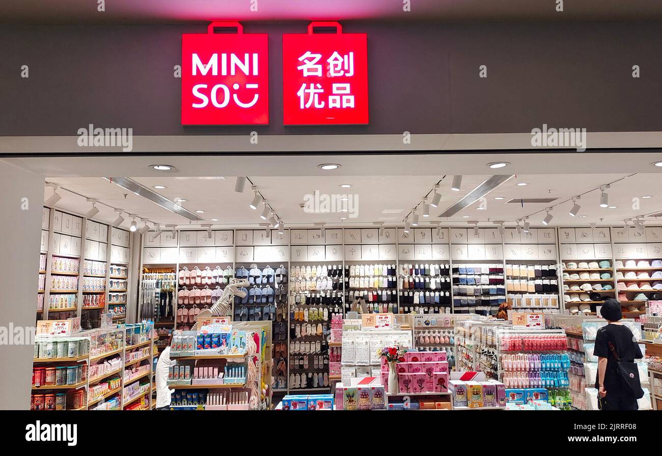 SHANGHAI, CHINA - AUGUST 24, 2022 - A Miniso store is seen in Shanghai ...