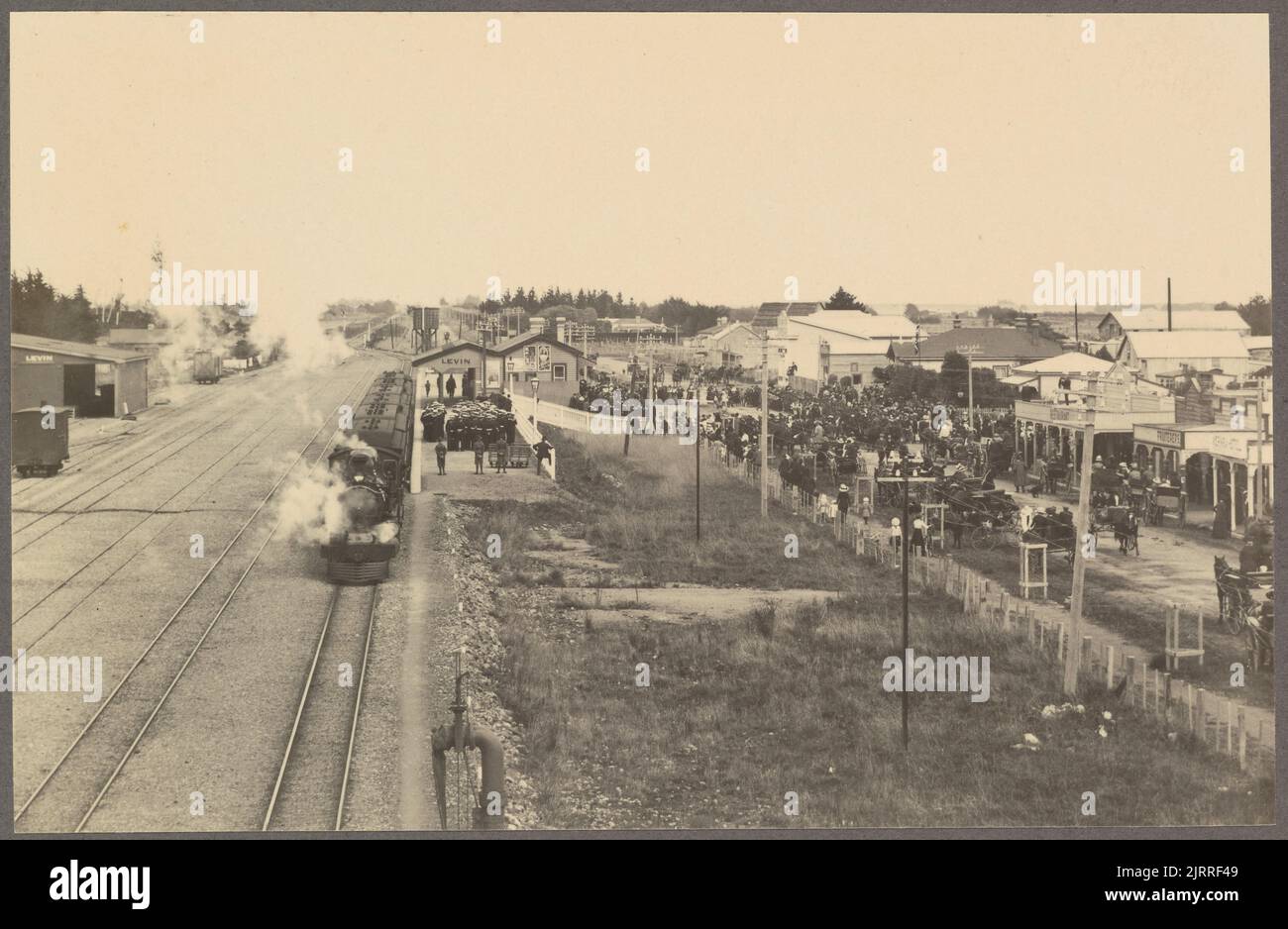 Visit of the sailors of the H.M.S. 'New Zealand' to Levin. April 15 ...