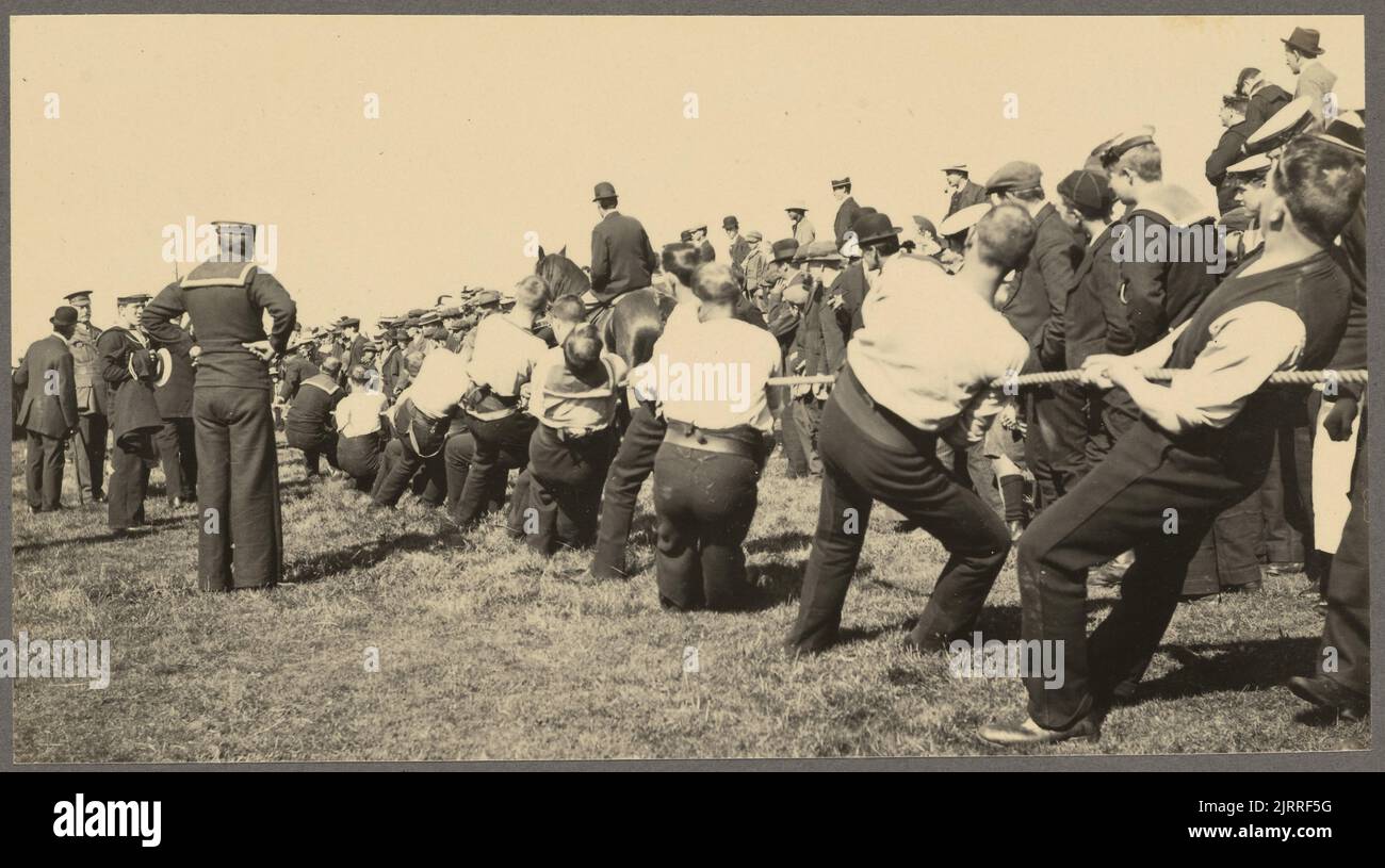 Visit of the sailors of the H.M.S. 'New Zealand' to Levin. April 15 ...