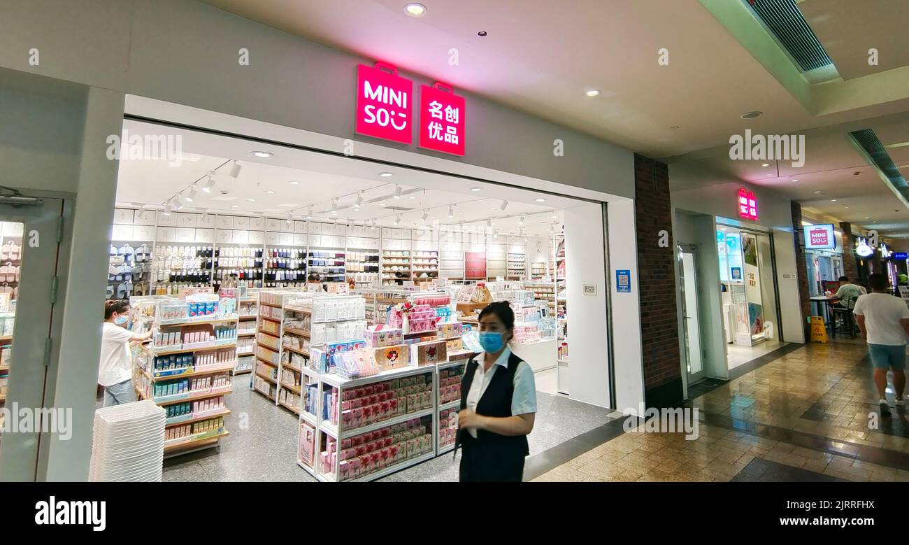 SHANGHAI, CHINA - AUGUST 24, 2022 - A Miniso store is seen in Shanghai ...