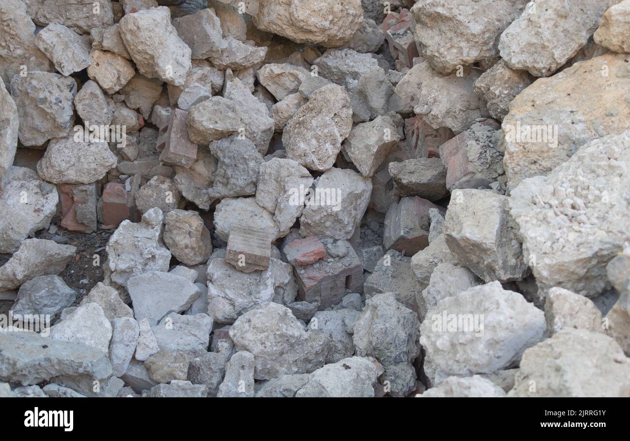 Construction waste stones hi-res stock photography and images - Alamy