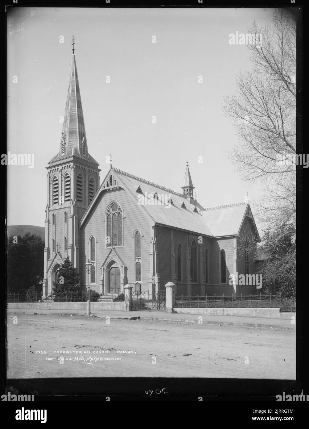 Presbyterian Church, Nelson, Dunedin, by Muir & Moodie Stock Photo - Alamy