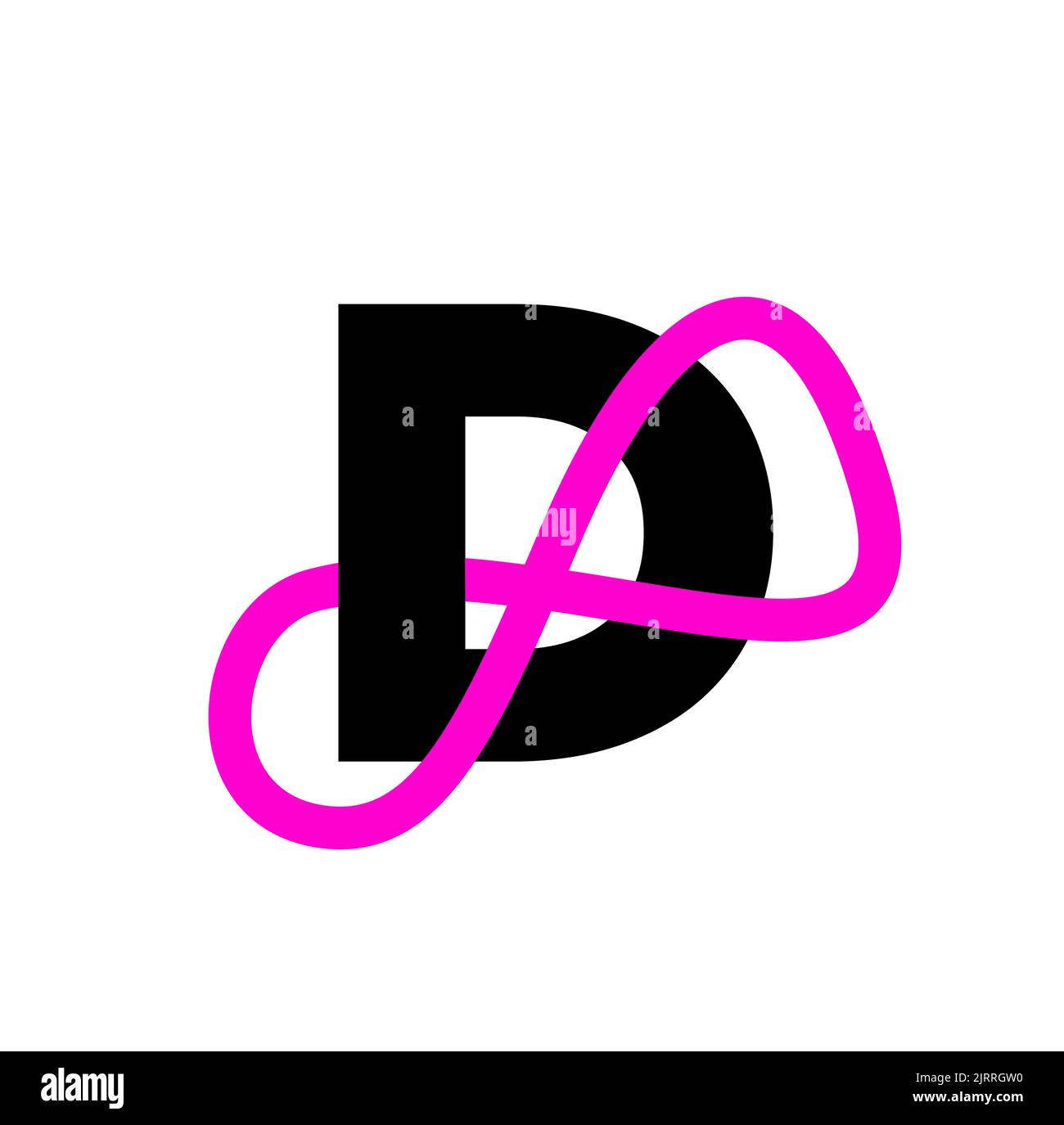 Chevron Background Monogram D