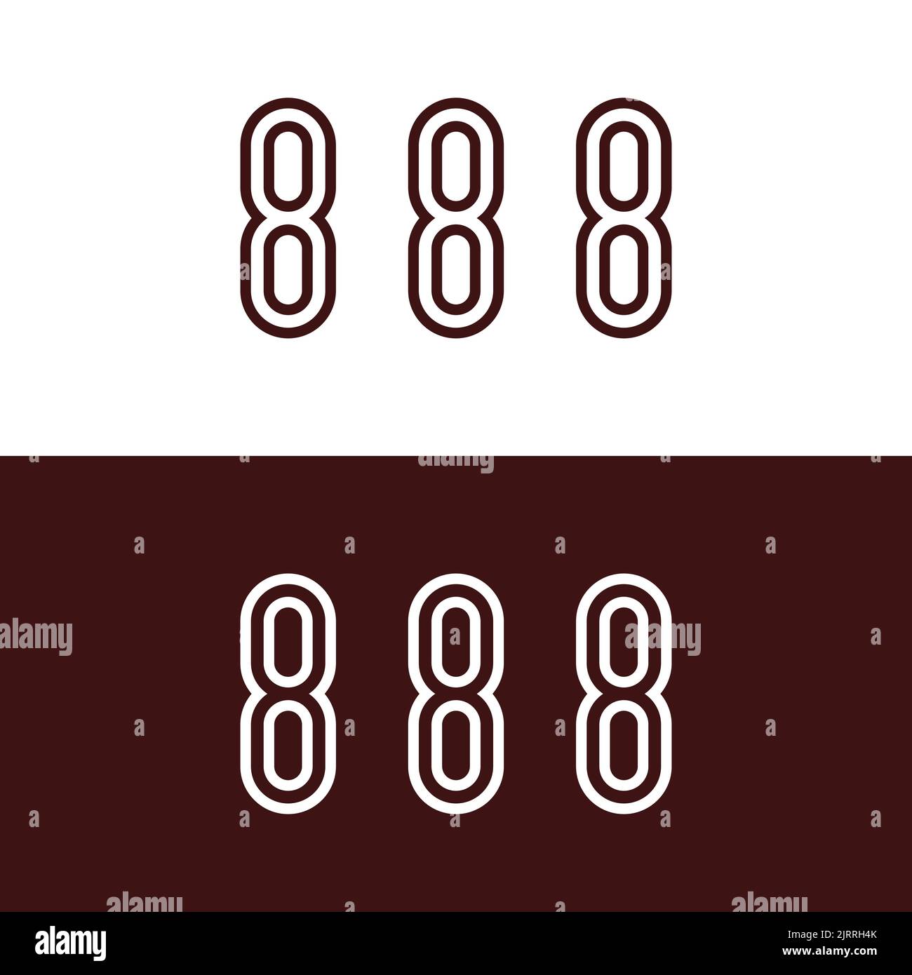 Number 888 Stock Vector Images - Alamy
