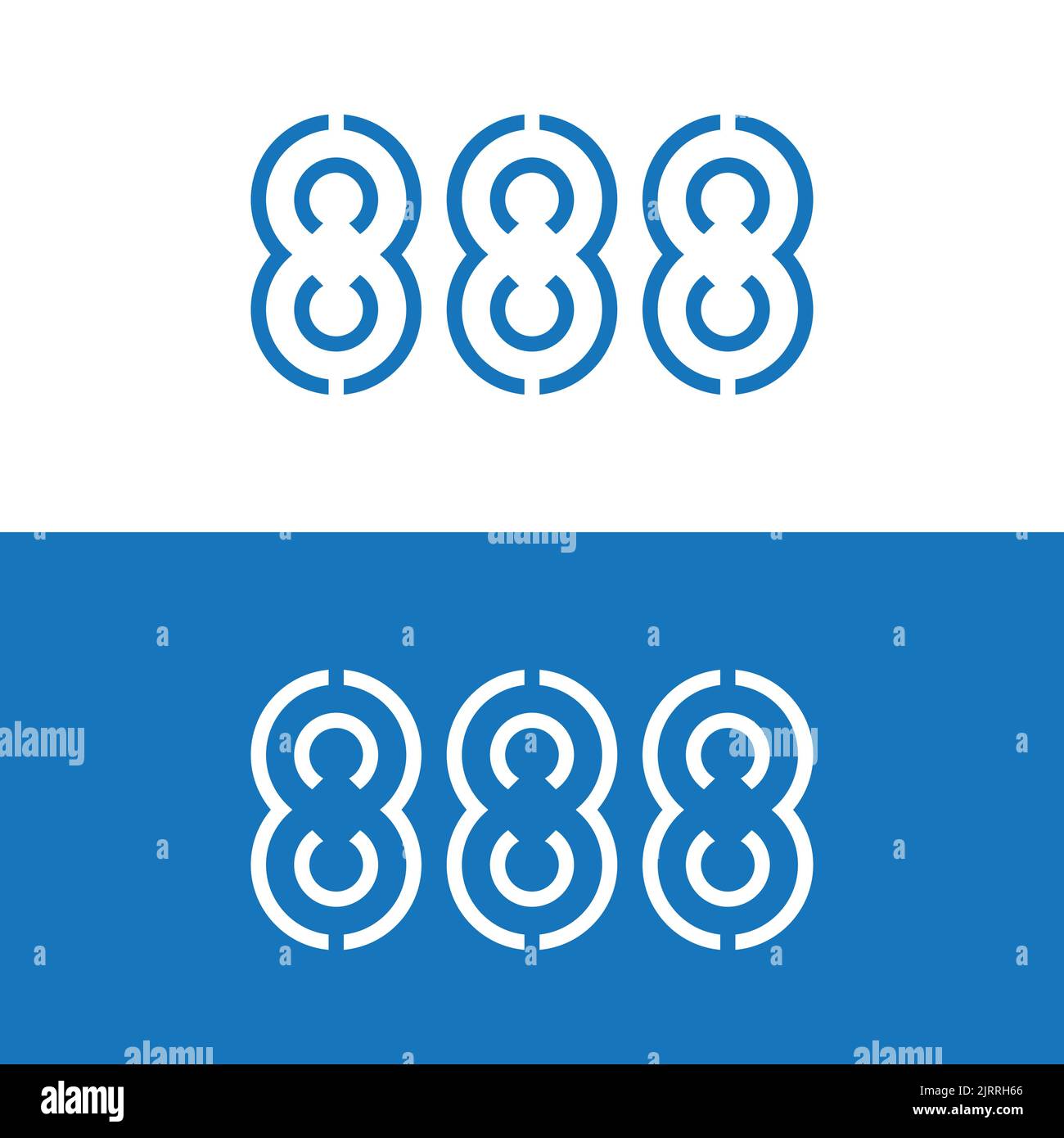 888 vector logo design Stock Vector Image & Art - Alamy