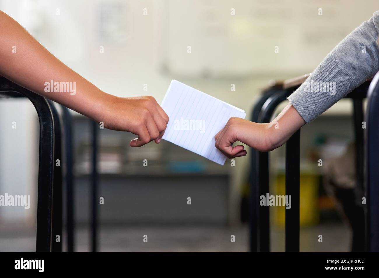 Children pass note hi-res stock photography and images - Alamy