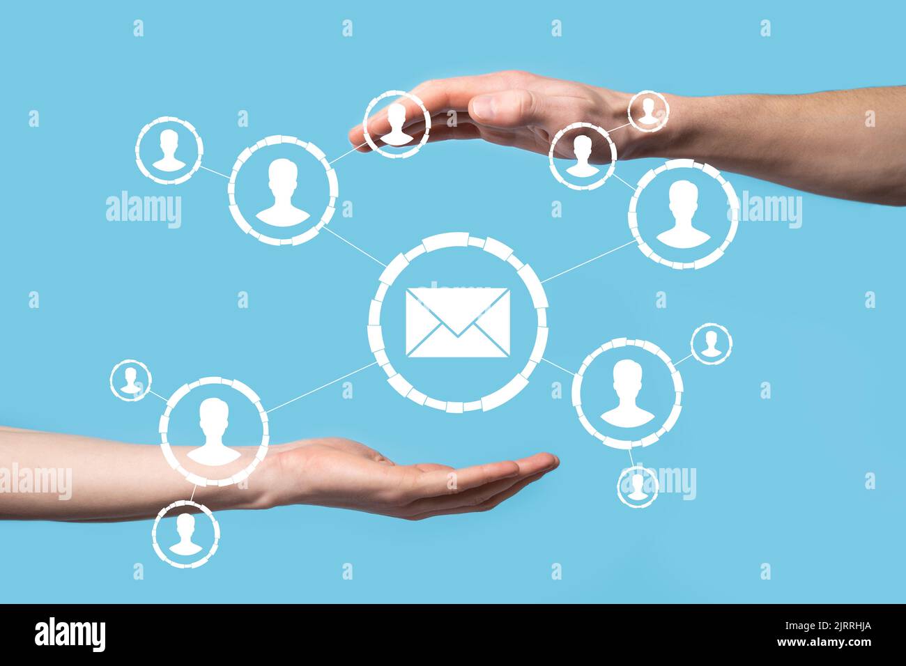 Email and user icon,sign,symbol marketing or newsletter concept ...