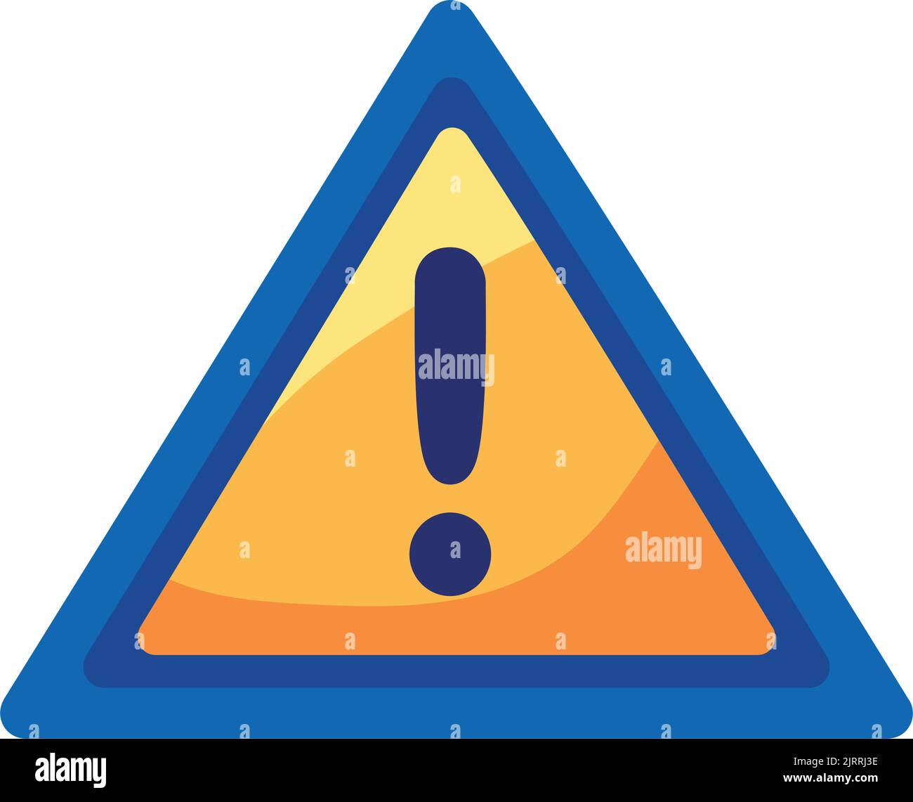 alert symbol in triangle signal Stock Vector Image & Art - Alamy