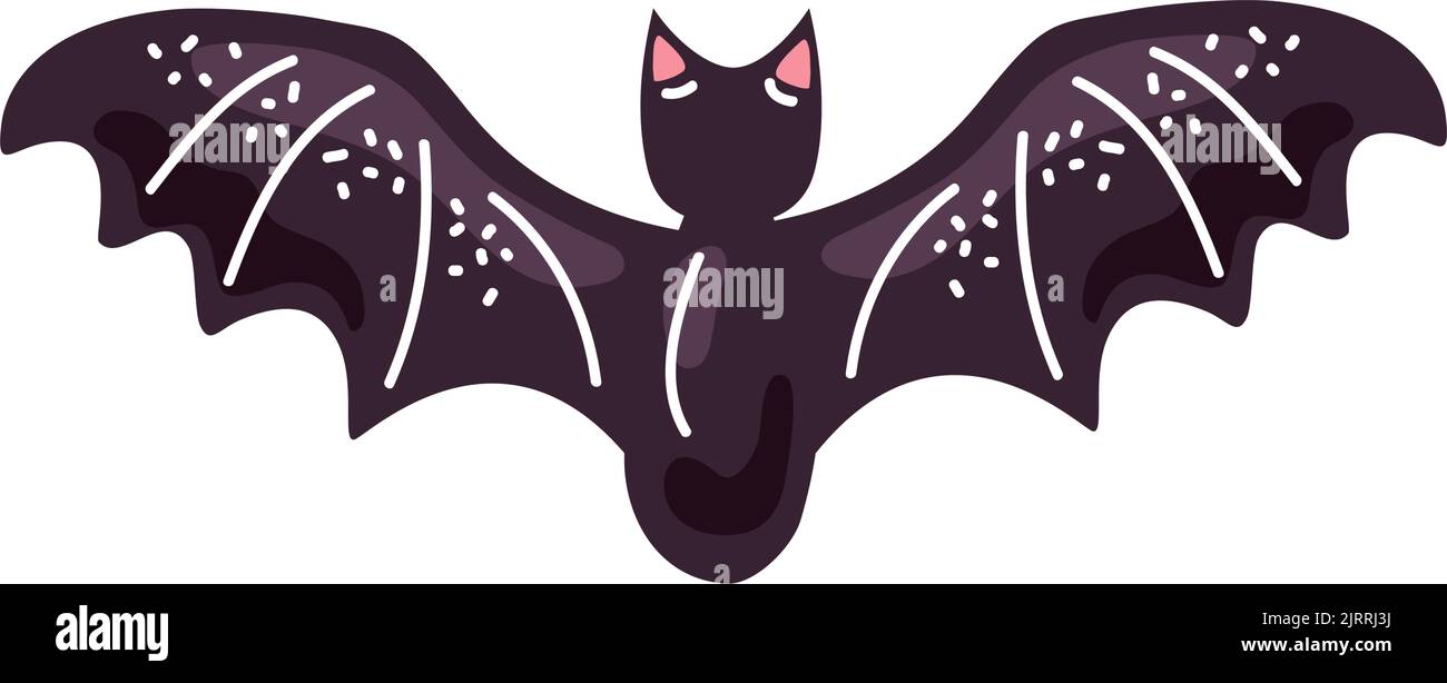 halloween bat flying animal icon Stock Vector Image & Art - Alamy