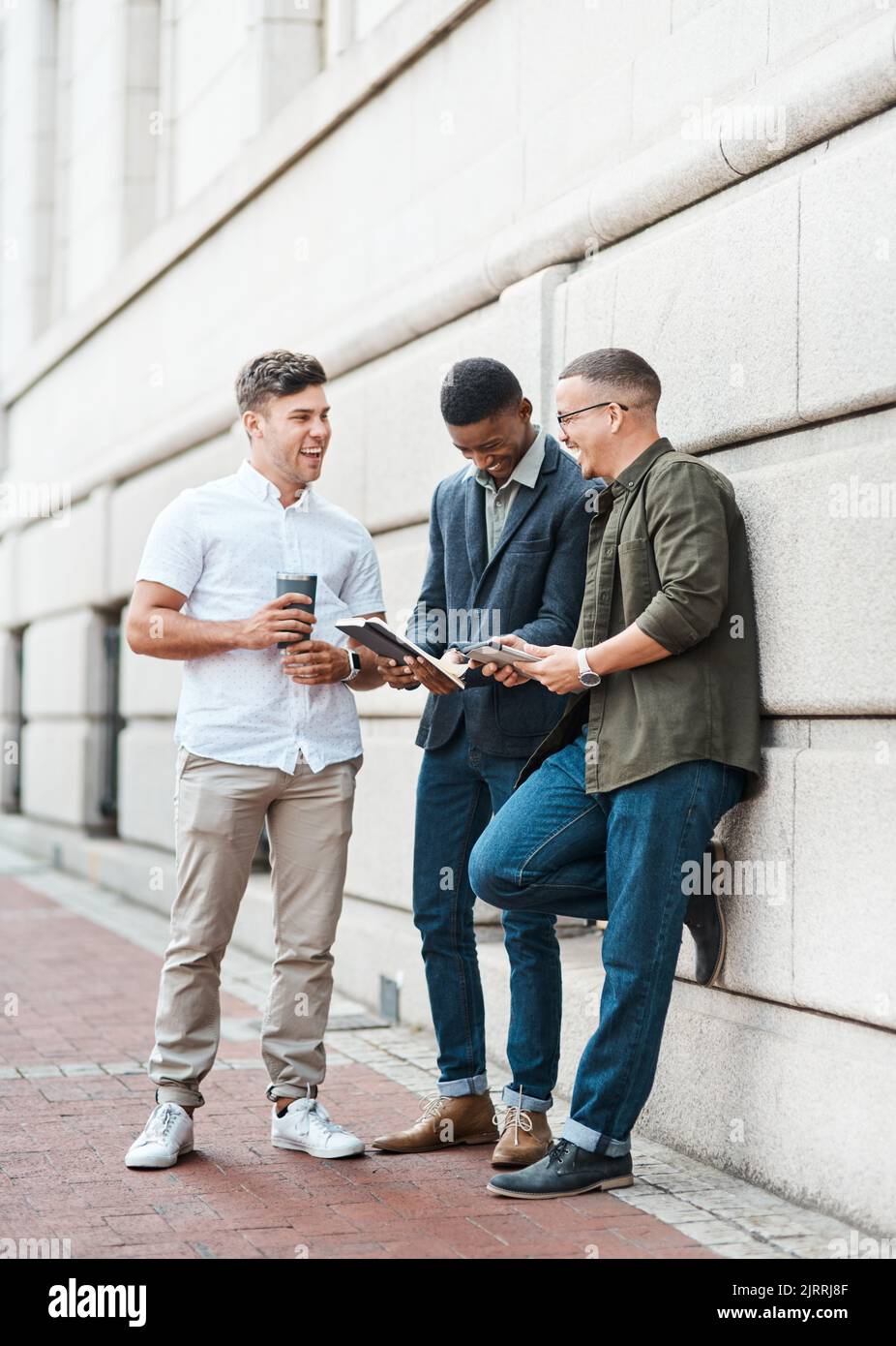 Friends, team and creative business people planning, talking and ...