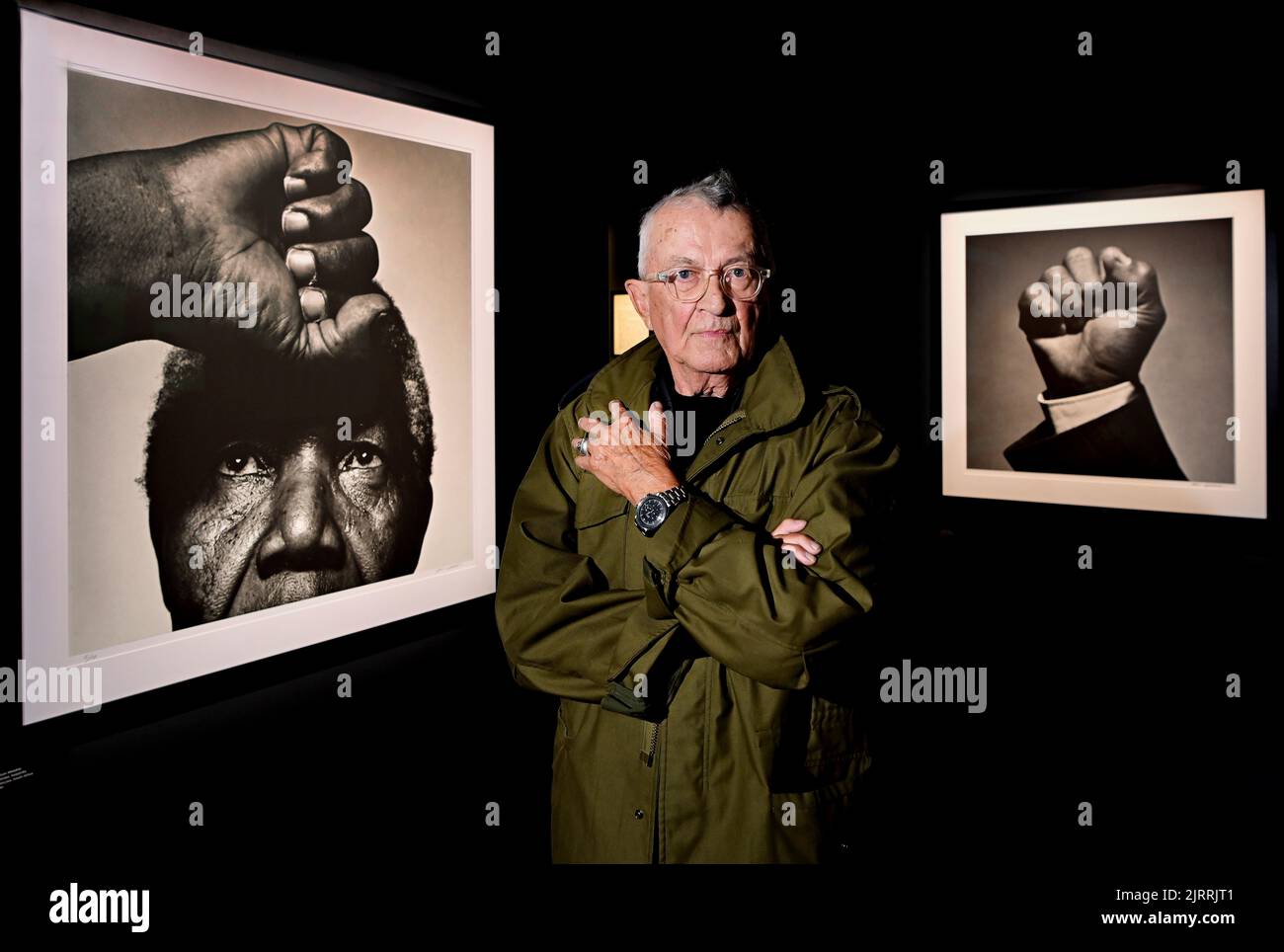 Photographer Hans Gedda at his exhibition "Nära ögat" at Fotografiska ...