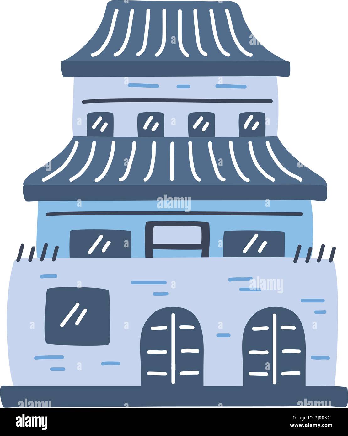 Pagoda facade Cut Out Stock Images & Pictures - Alamy