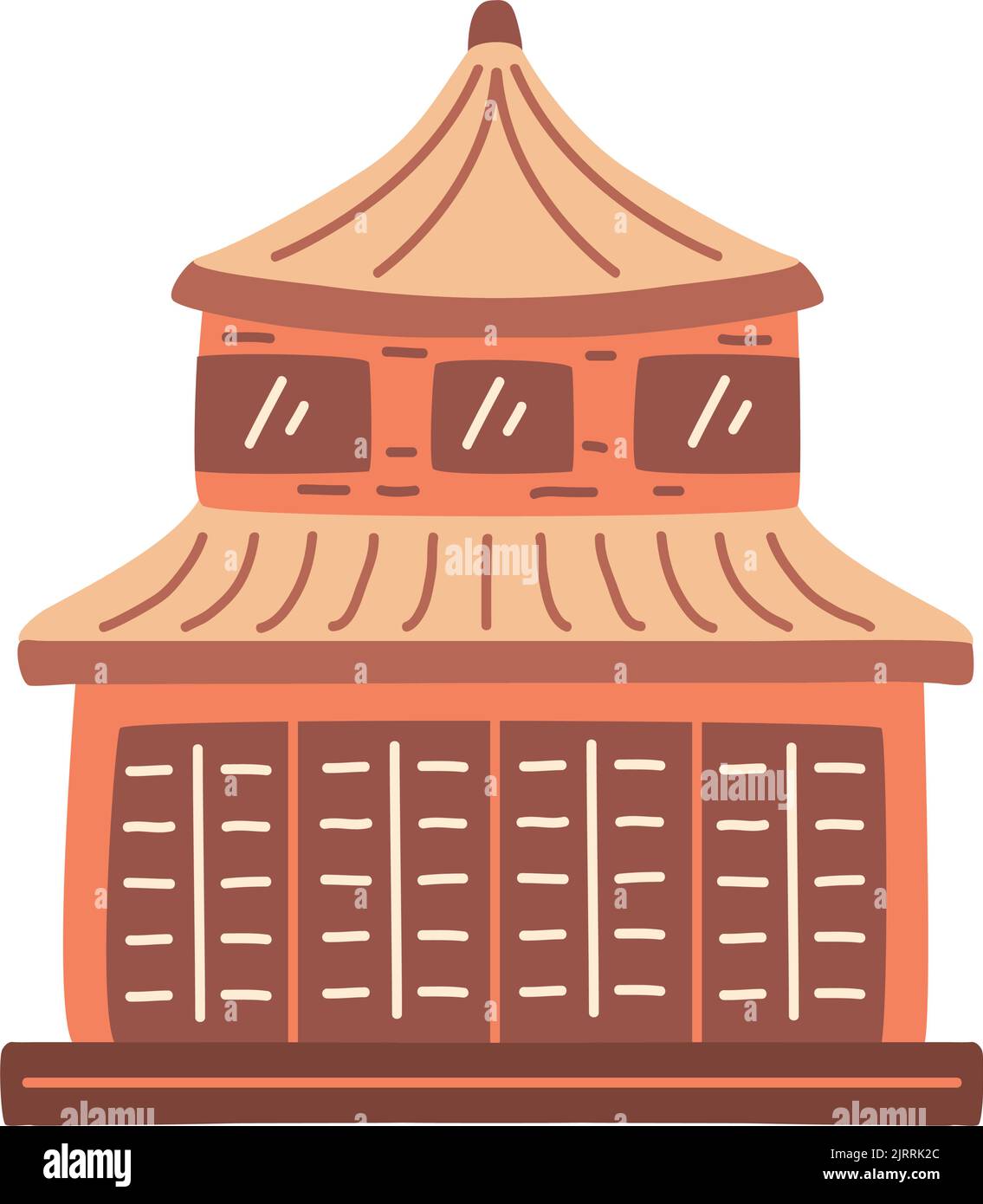 Facade old orange house Cut Out Stock Images & Pictures - Alamy