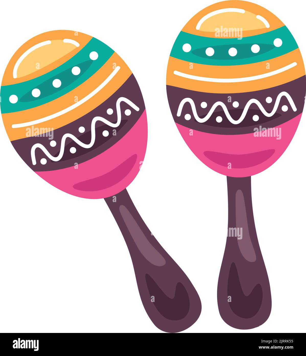 maracas tropical instruments musical icons Stock Vector Image & Art - Alamy