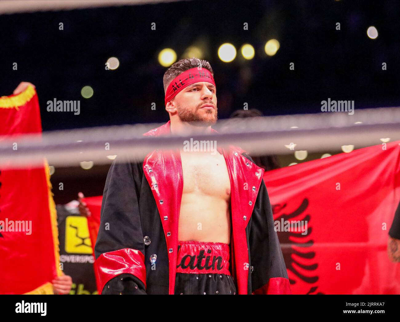 Tirana, Albania. 25th Aug, 2022. Florian Marku during the boxing match ...