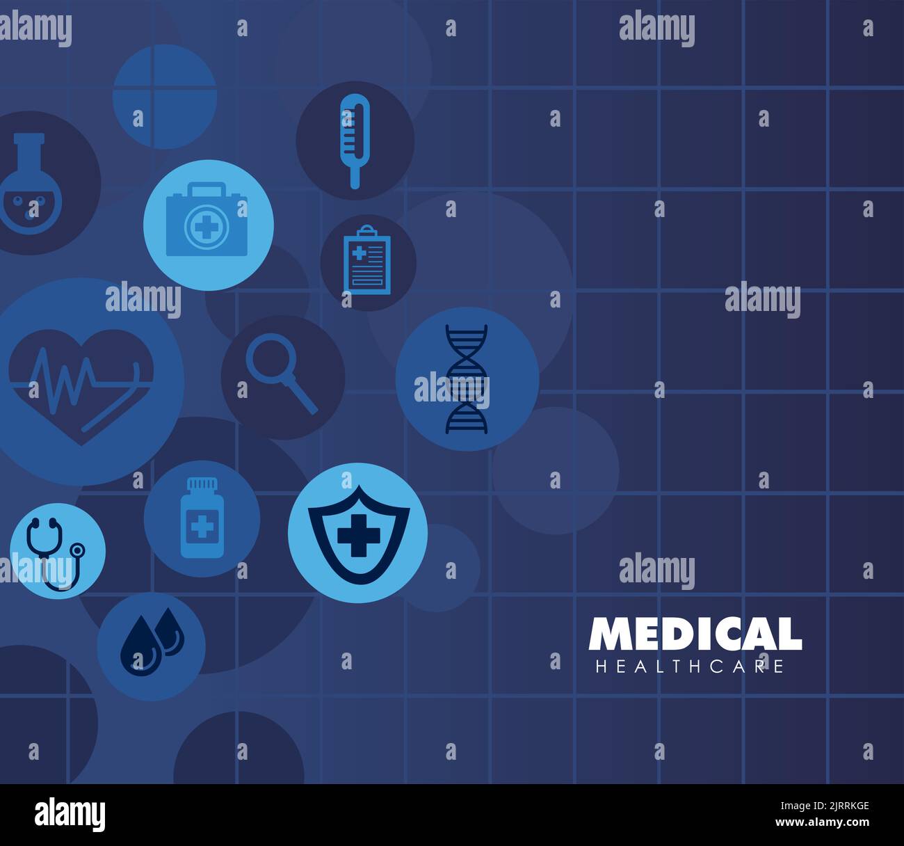 health tech blue background poster Stock Vector Image & Art - Alamy