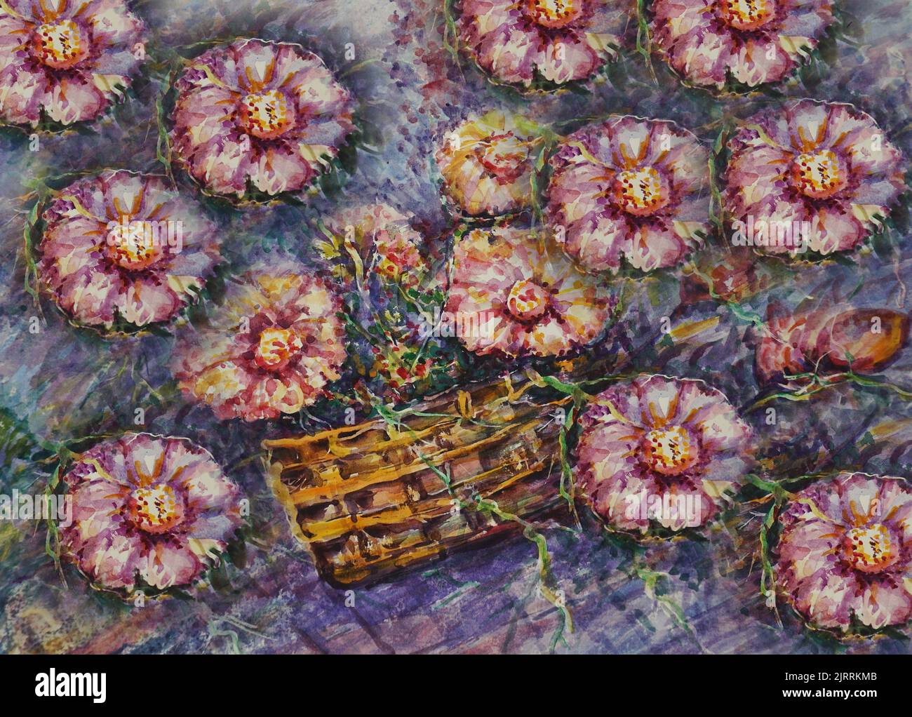 Creative flower painting hi-res stock photography and images - Alamy