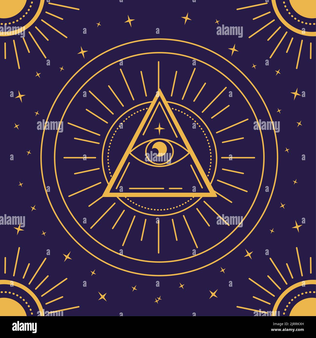 golden astrology symbol in poster Stock Vector Image & Art - Alamy