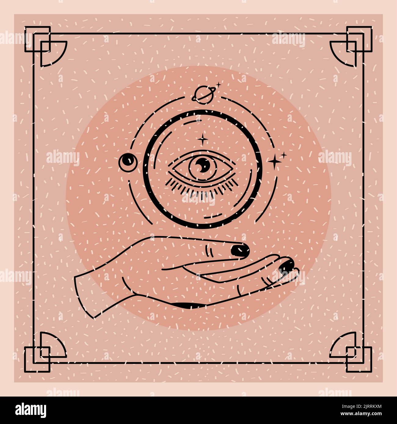 astrology hand lifting eye poster Stock Vector Image & Art - Alamy