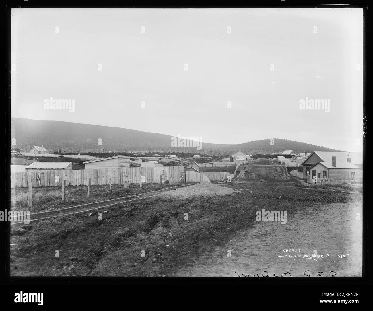 Orepuki, circa 1905, New Zealand, by Muir & Moodie Stock Photo - Alamy