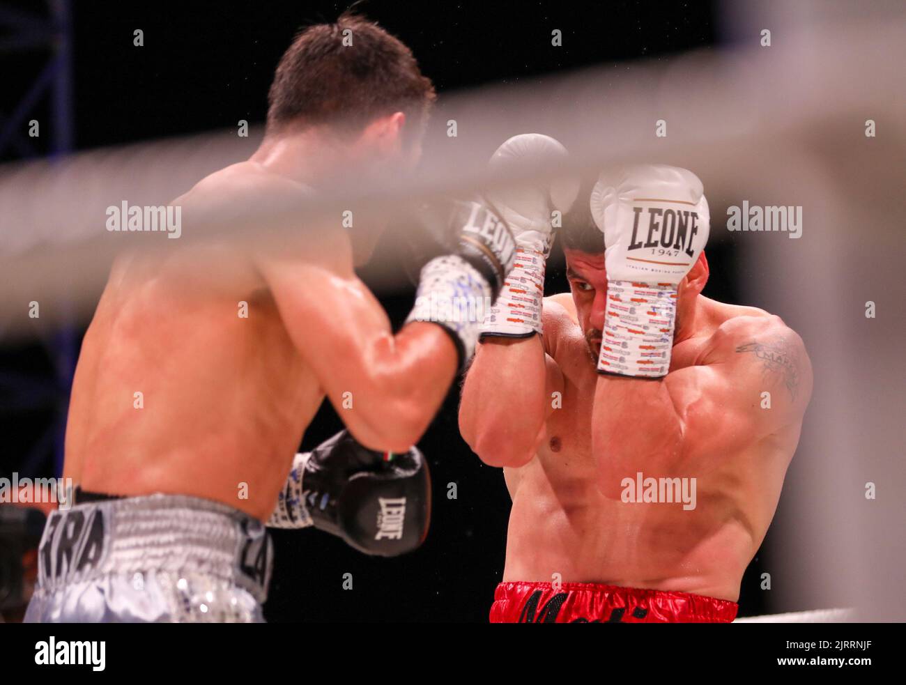 Florian Marku during the boxing match between Florian Marku and Miguel ...