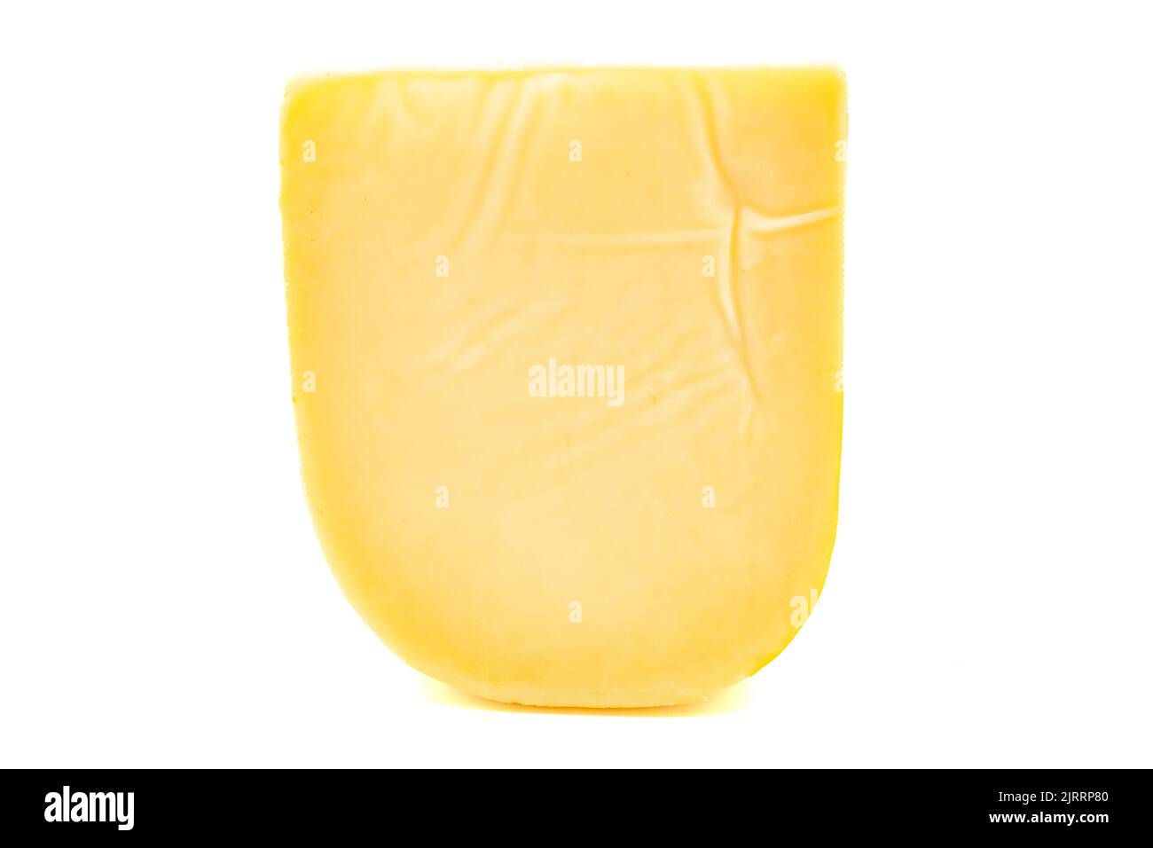 Yellow gouda cheese. Hard Dutch gouda cheese, isolated on white ...