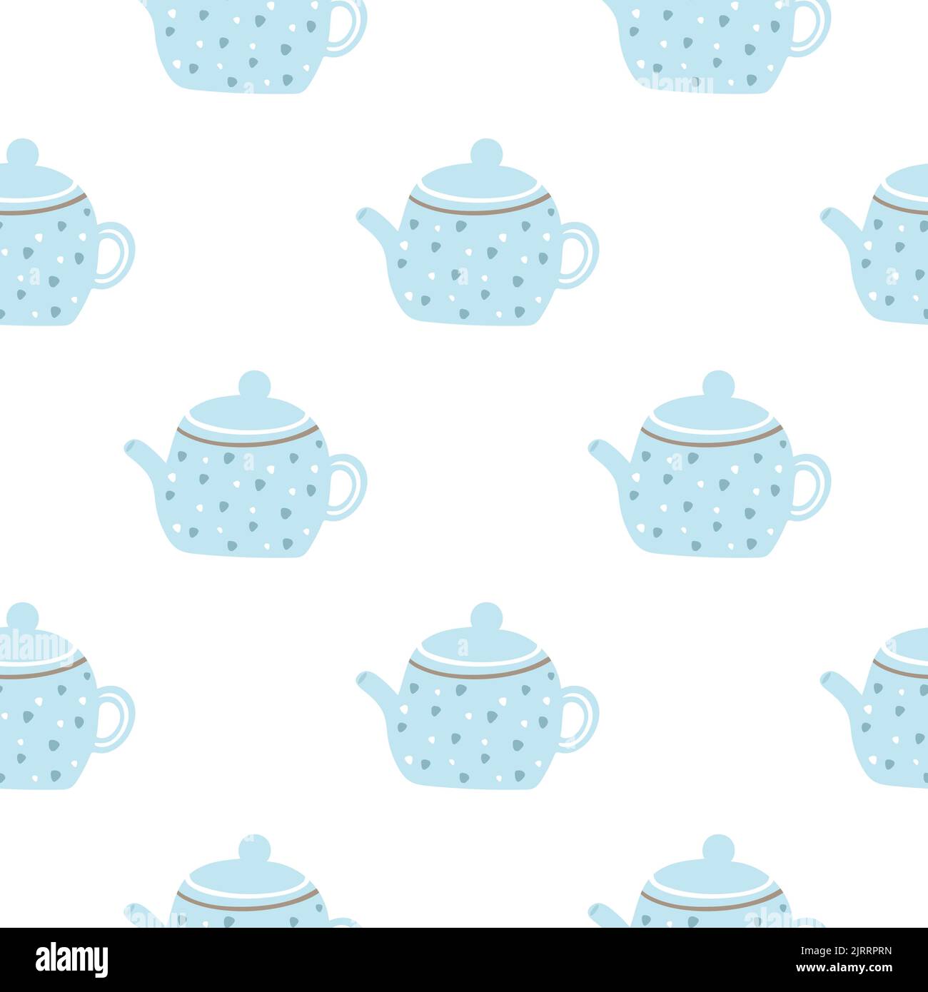 Painted teapots seamless pattern Stock Vector Image & Art - Alamy