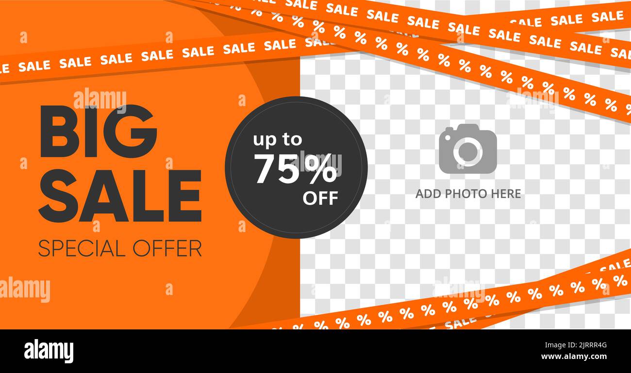 Social media promo sale post template, editable social media template ...