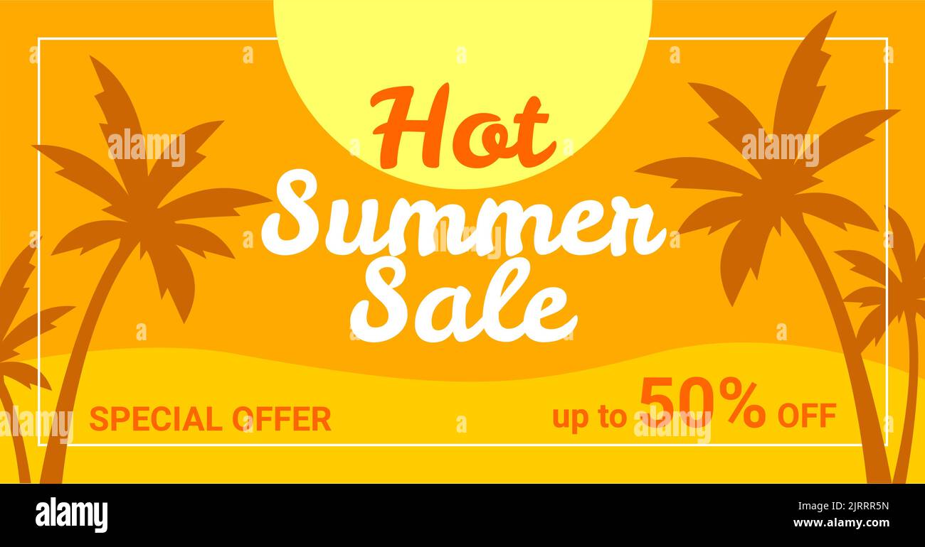 Social media promo sale horizontal banner template, editable social ...