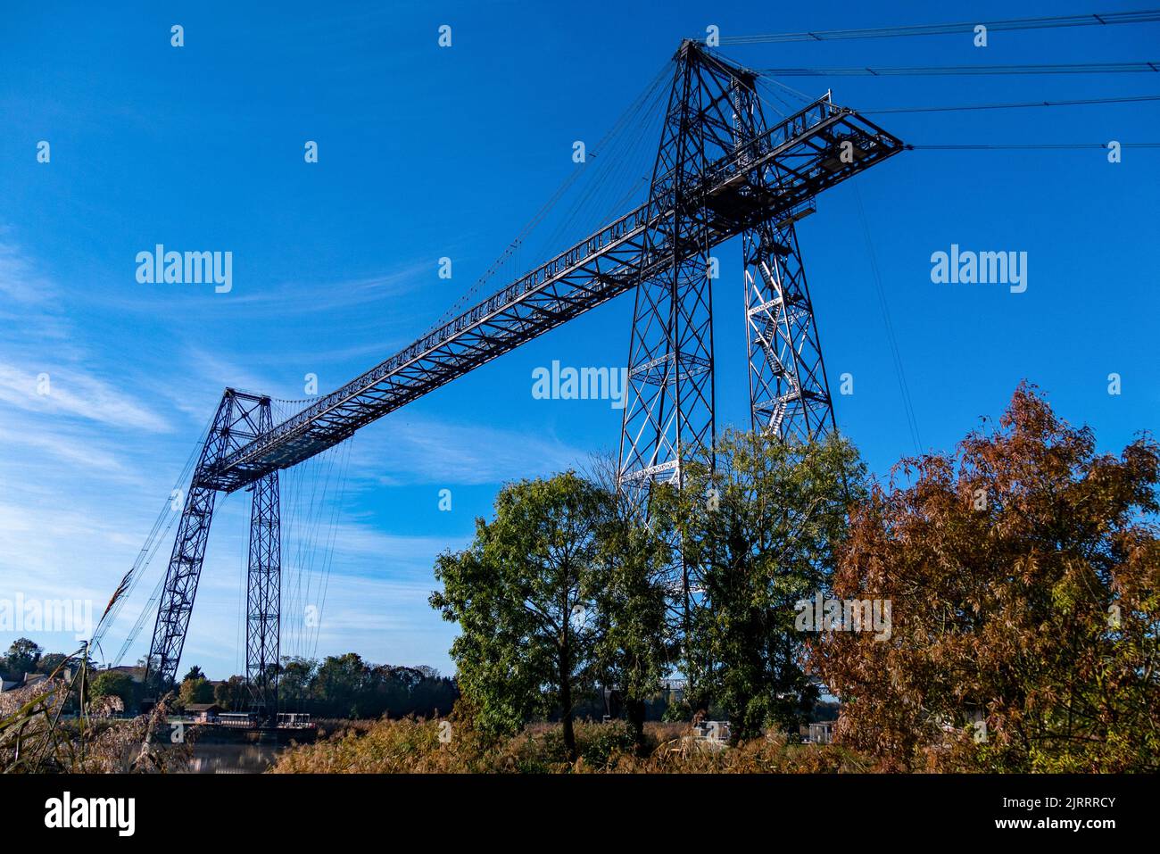 Echillais (central-western France): the transporter bridge across the ...