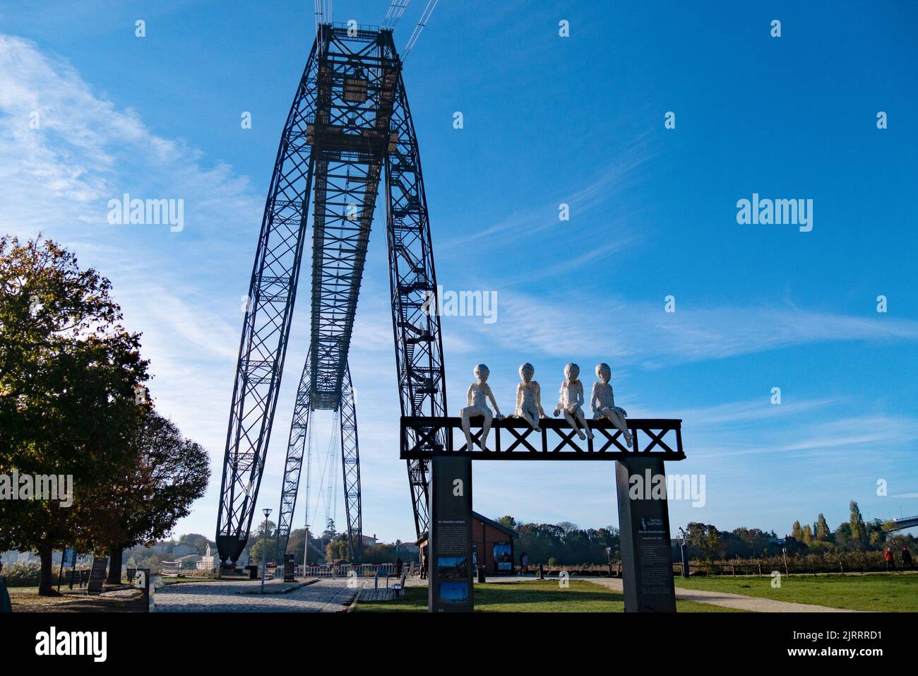 Echillais (central-western France): the transporter bridge across the ...