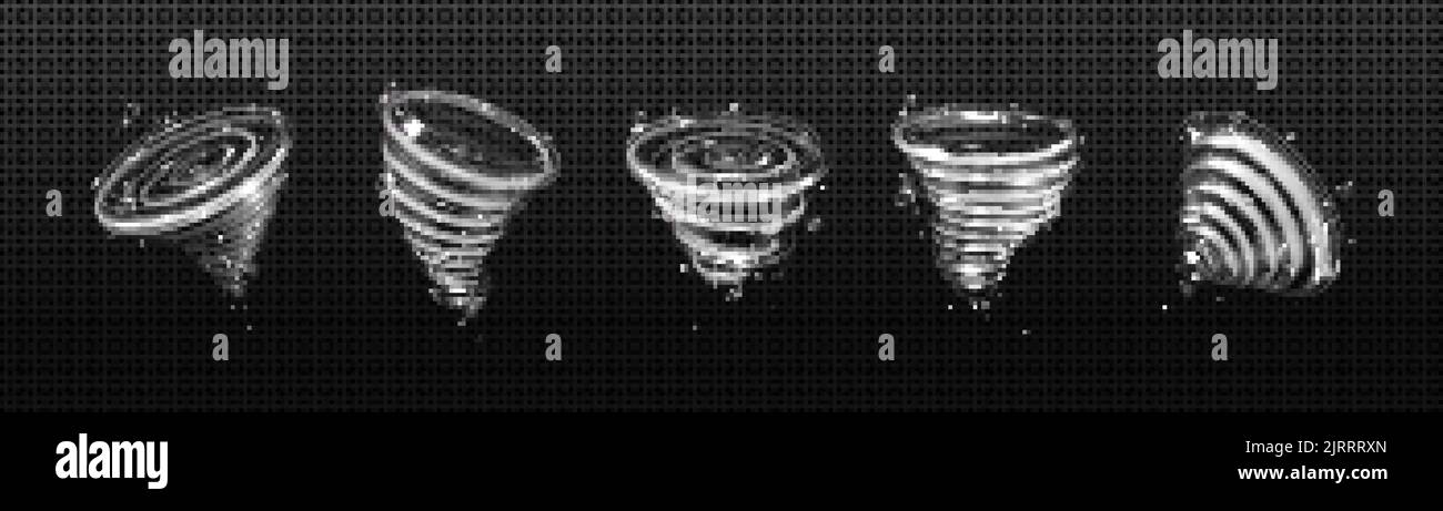 Tornado with air bubbles, cleanliness effect. Detergent thunderstorm ...