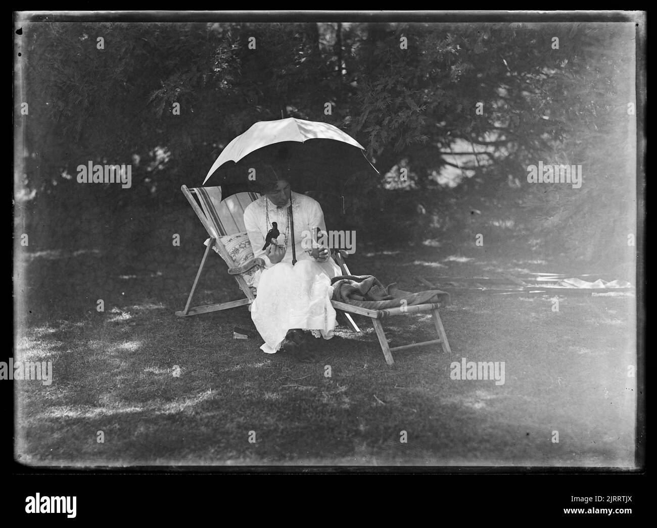 Woman with ti, Tutira Estate, circa 1910, Hawke's Bay, by Herbert ...